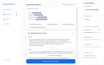 These groups will allow you to make the right prompts available to the ...